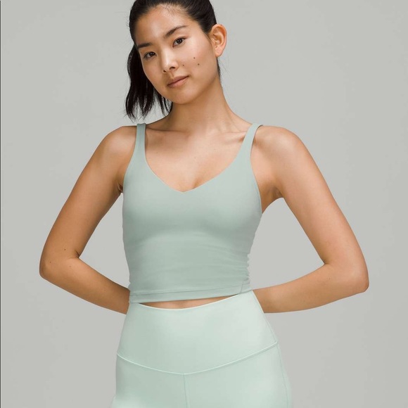 lululemon athletica | Tops | Nwt Lululemon Align Tank Top Silver Blue ...